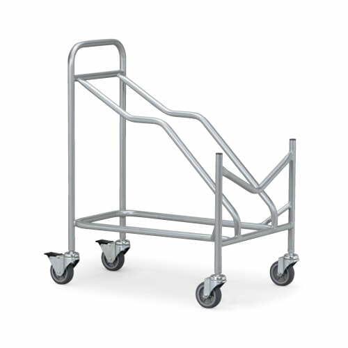 スタッキングチェア アイコ MC-221B キャスター脚 肘なし ブラック粉体塗装 ブラックシェル | オーエス商会